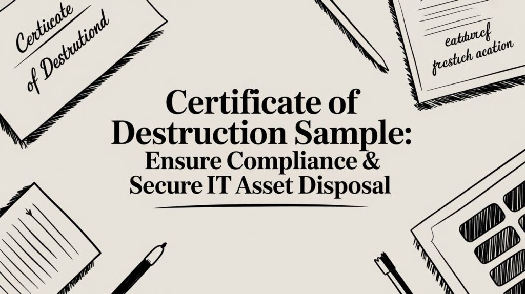 Secure Data Disposal & Certificate of Destruction for IT Asset Management